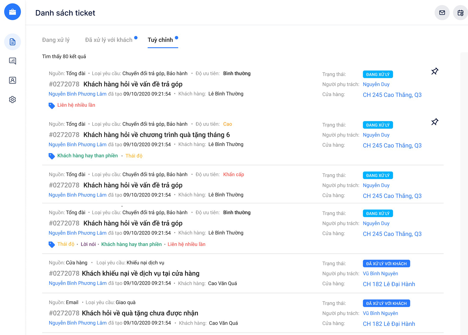 Chăm sóc khách hàng – Haraworks Web