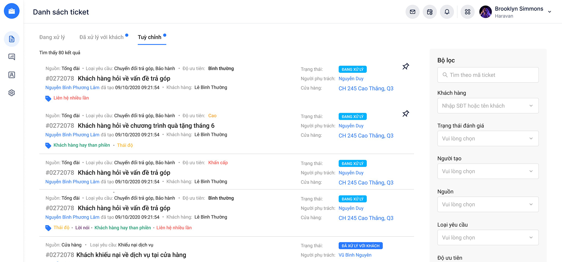 Chăm sóc khách hàng – Haraworks Web