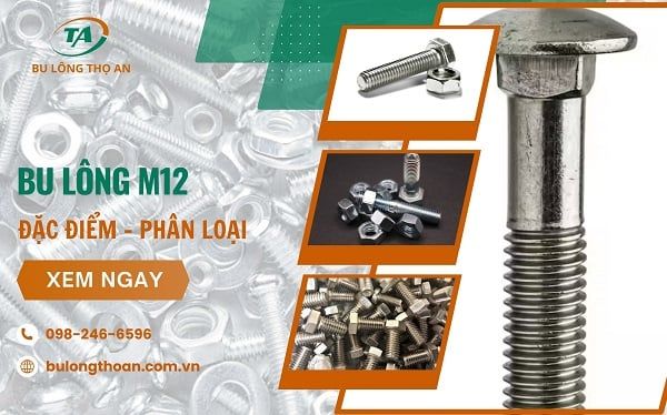 Bu lông M12 có nghĩa là gì? Thông số kỹ thuật và báo giá – Bu Lông Thọ An