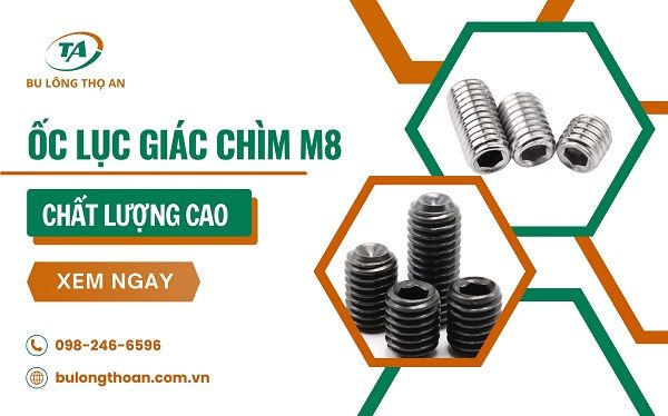 Ốc lục giác chìm M8 tiêu chuẩn quốc tế giá tốt – Bu Lông Thọ An