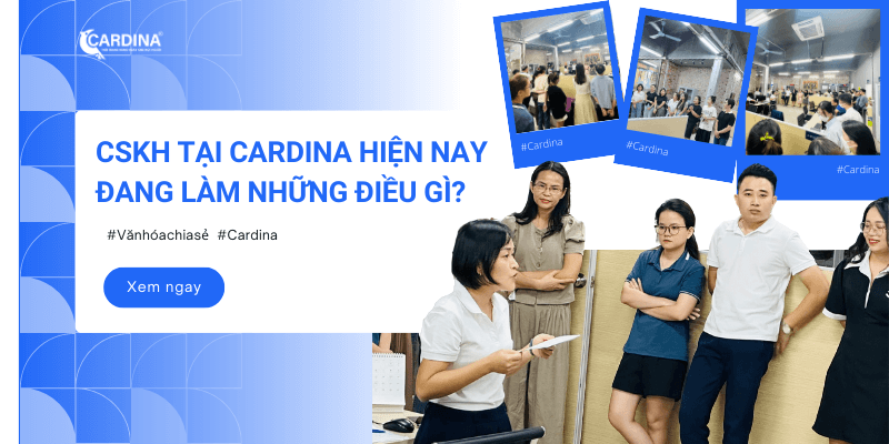 Văn hoá chia sẻ Cardina: CSKH tại công ty hiện đang làm những gì?