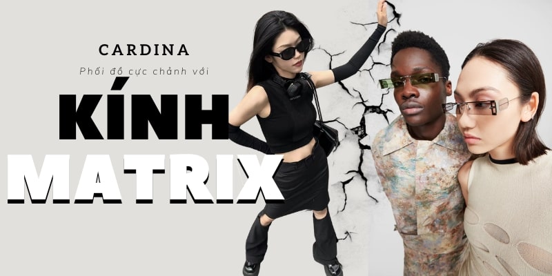 Phối đồ cực chảnh với kính matrix - Item khuấy đảo làng thời trang