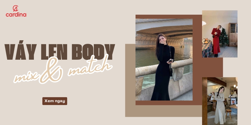 Top 10 cách mix đồ với váy len body đẹp chuẩn fashionista