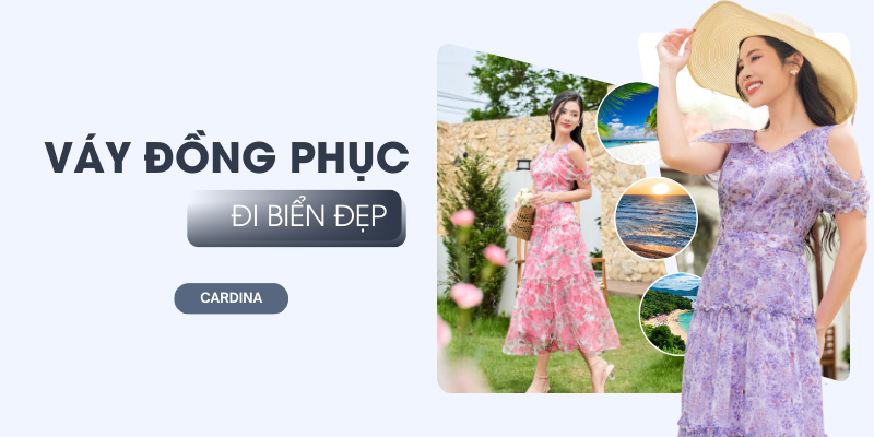 99+ mẫu váy đồng phục đi biển cực cháy cho hội chị em sành điệu