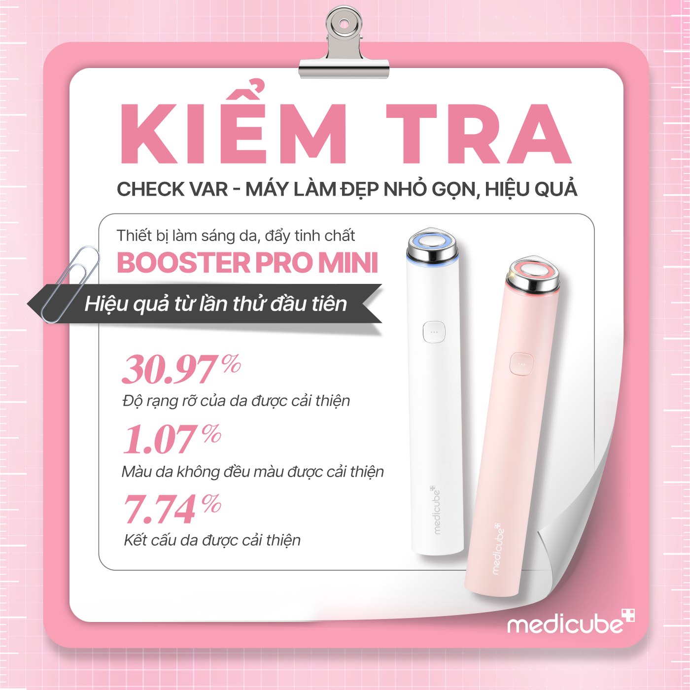 Check VAR – Máy Làm Đẹp Booster Pro Mini – medicube