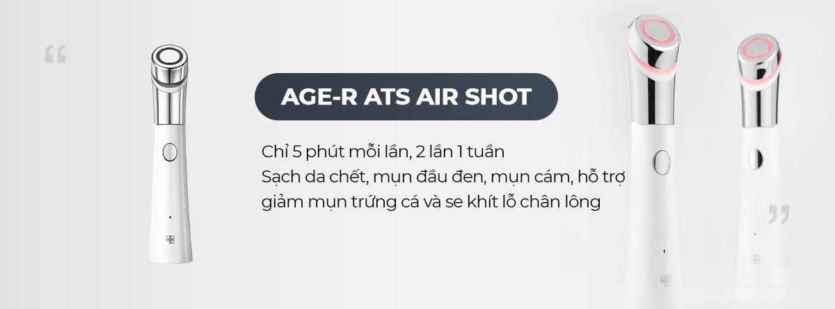 Thiết bị AGE-R ATS Air Shot – medicube Việt Nam