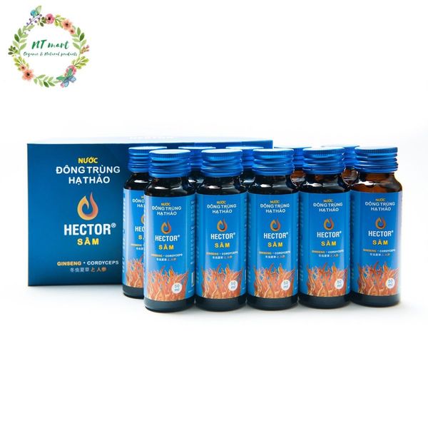 Sâm Hector đông trùng hạ thảo-Hộp 10 chai – NT Mart