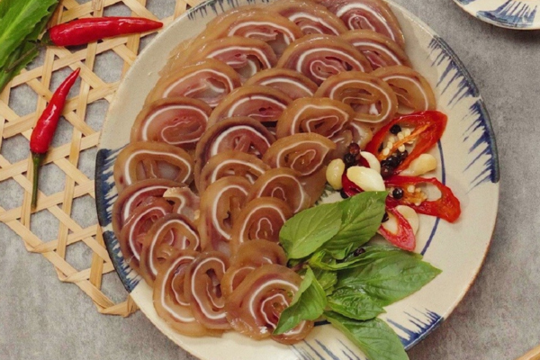 Crispy and Delicious Pickled Pig Ears in Fish Sauce, Perfect for Tet H