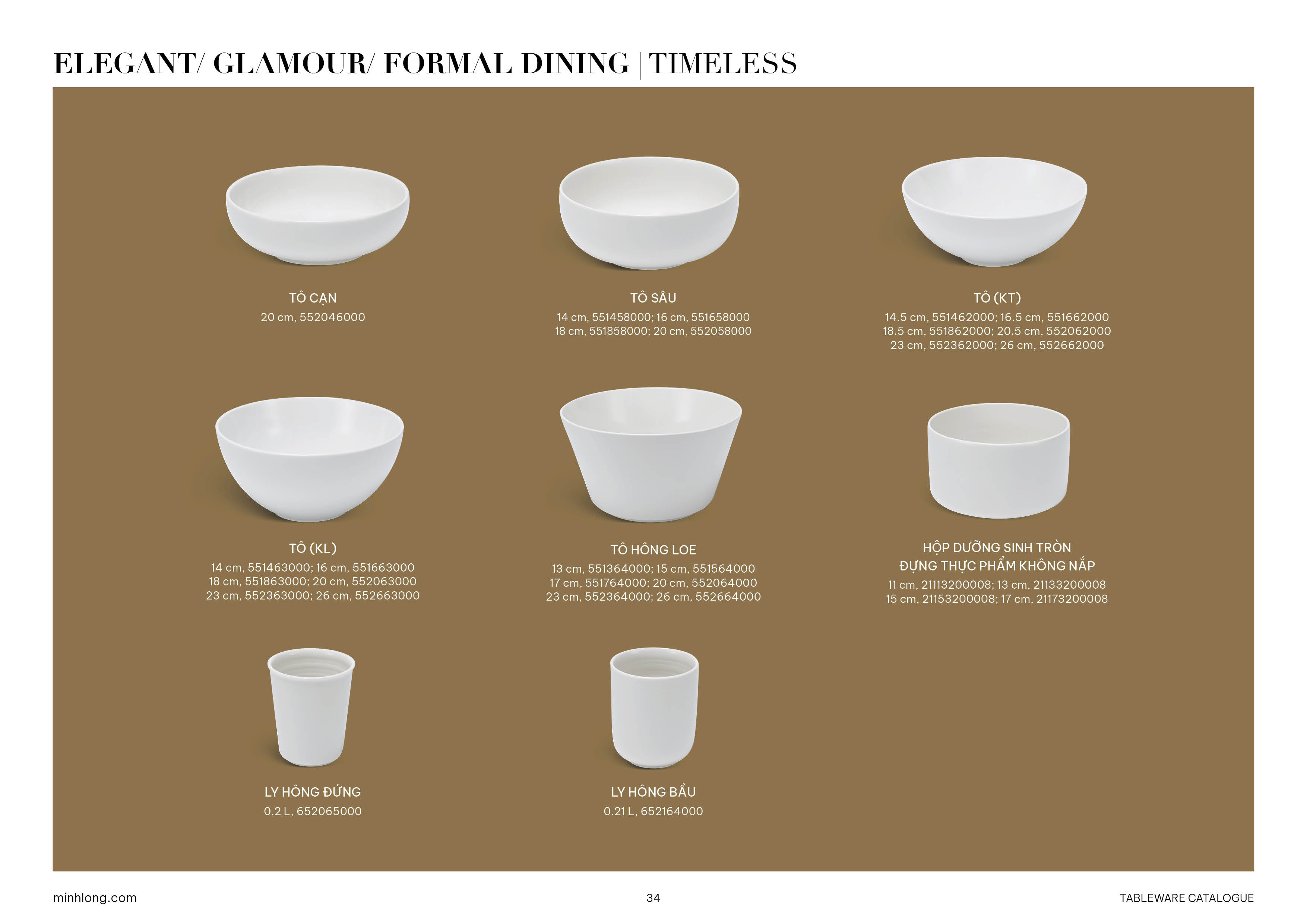 Horeca Catalogue Gốm sứ Minh Long