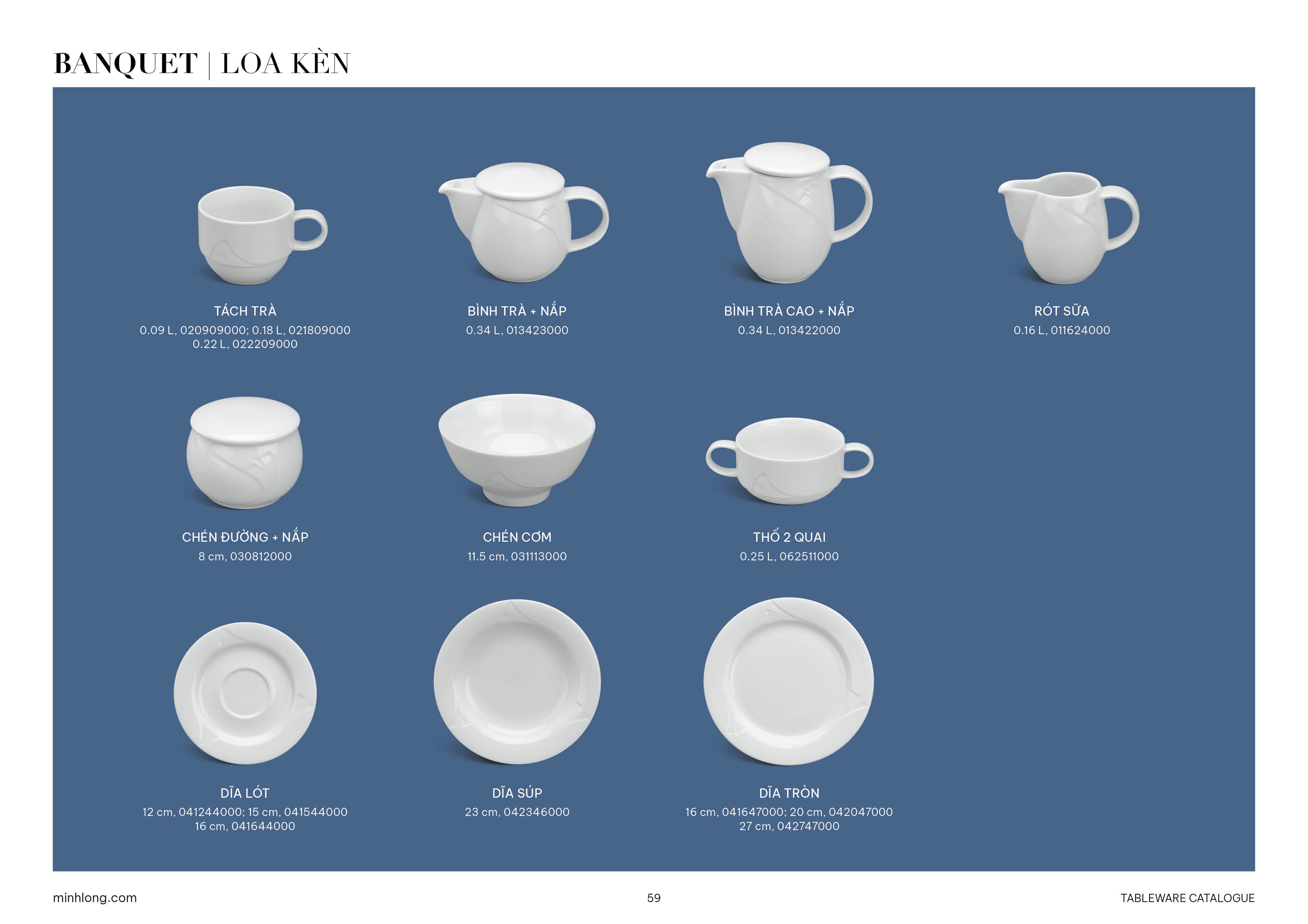 Horeca Catalogue Gốm sứ Minh Long