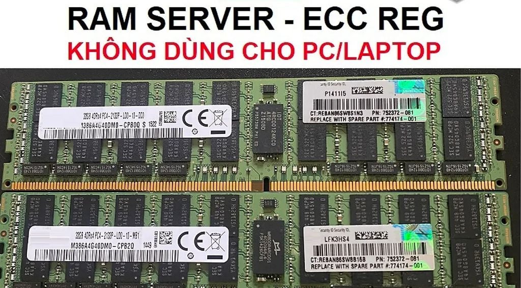 Ram server ECC có dùng được cho main thường của PC không?