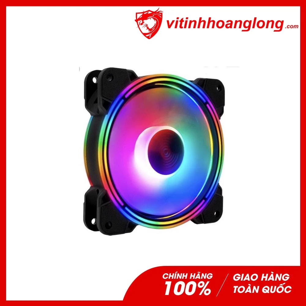 [QUẠT TẢN NHIỆT LED RGB] Fan case COOLMOON giá rẻ tại Tphcm