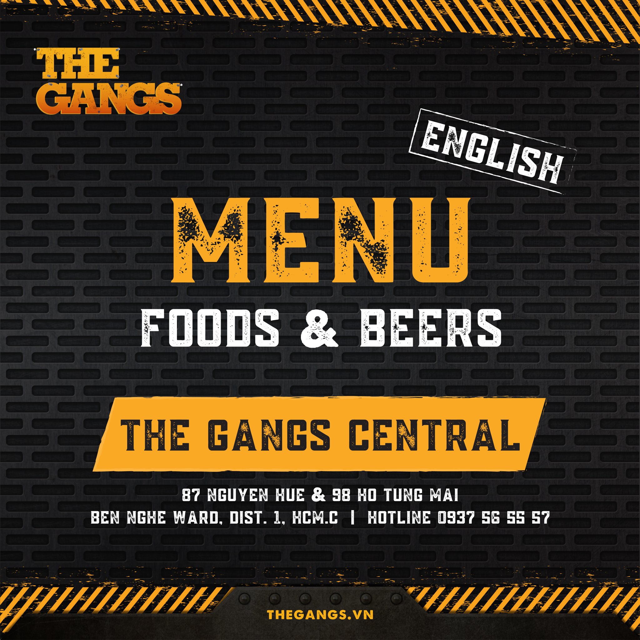 Menu - The Gangs Central (English)