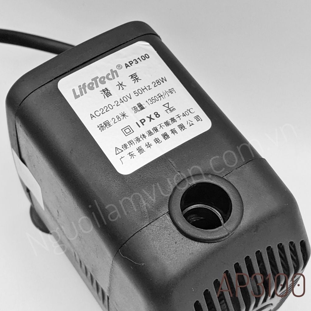 Máy bơm chìm hồ cá Lifetech – NGƯỜI LÀM VƯỜN