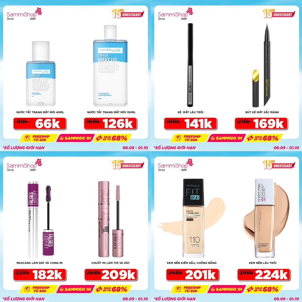 SINH NHẬT SAMMI NHẬN SIÊU ƯU ĐÃI CÙNG TOP SẢN PHẨM BÁN CHẠY – SammiShop