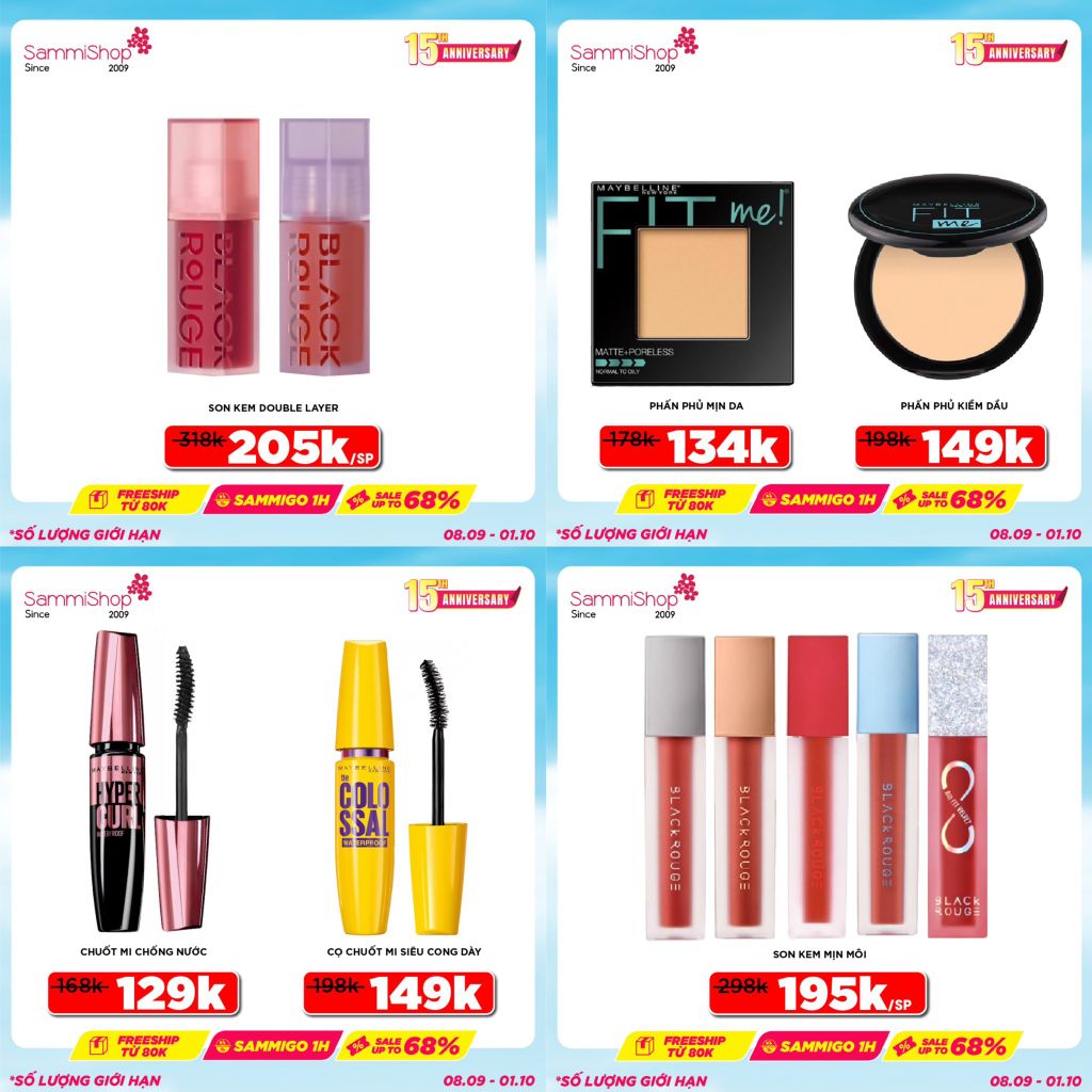 SINH NHẬT SAMMI NHẬN SIÊU ƯU ĐÃI CÙNG TOP SẢN PHẨM BÁN CHẠY – SammiShop