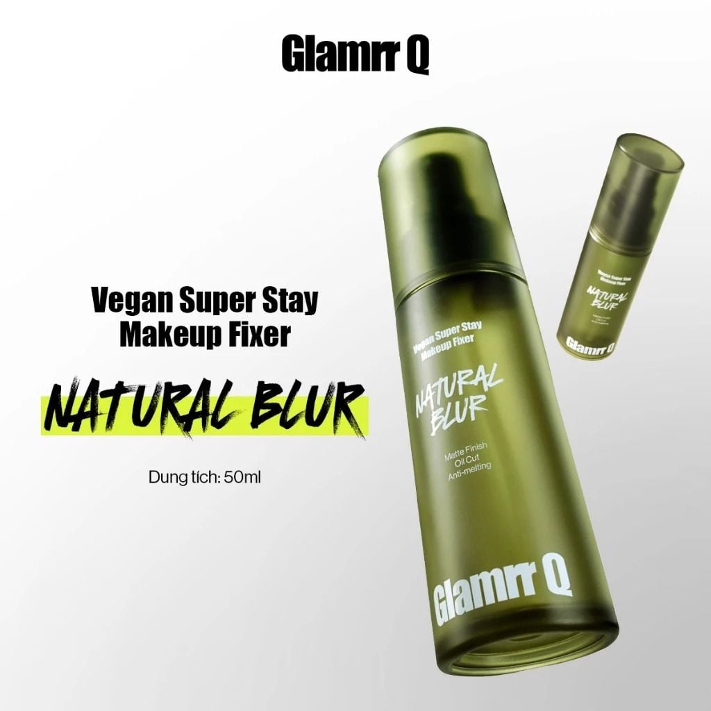 Glamrr Q xịt khóa nền Vegan Super Stay Makeup FixerGlamrr Q xịt khóa ...