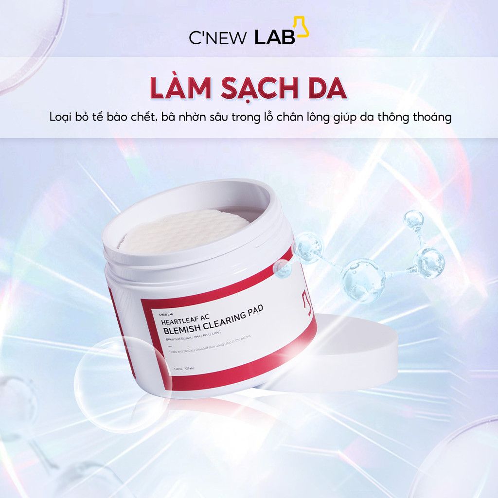 C'New Lab Toner Pad Heartleaf Ac Blemish Clearing Pad 140mlC'New Lab ...