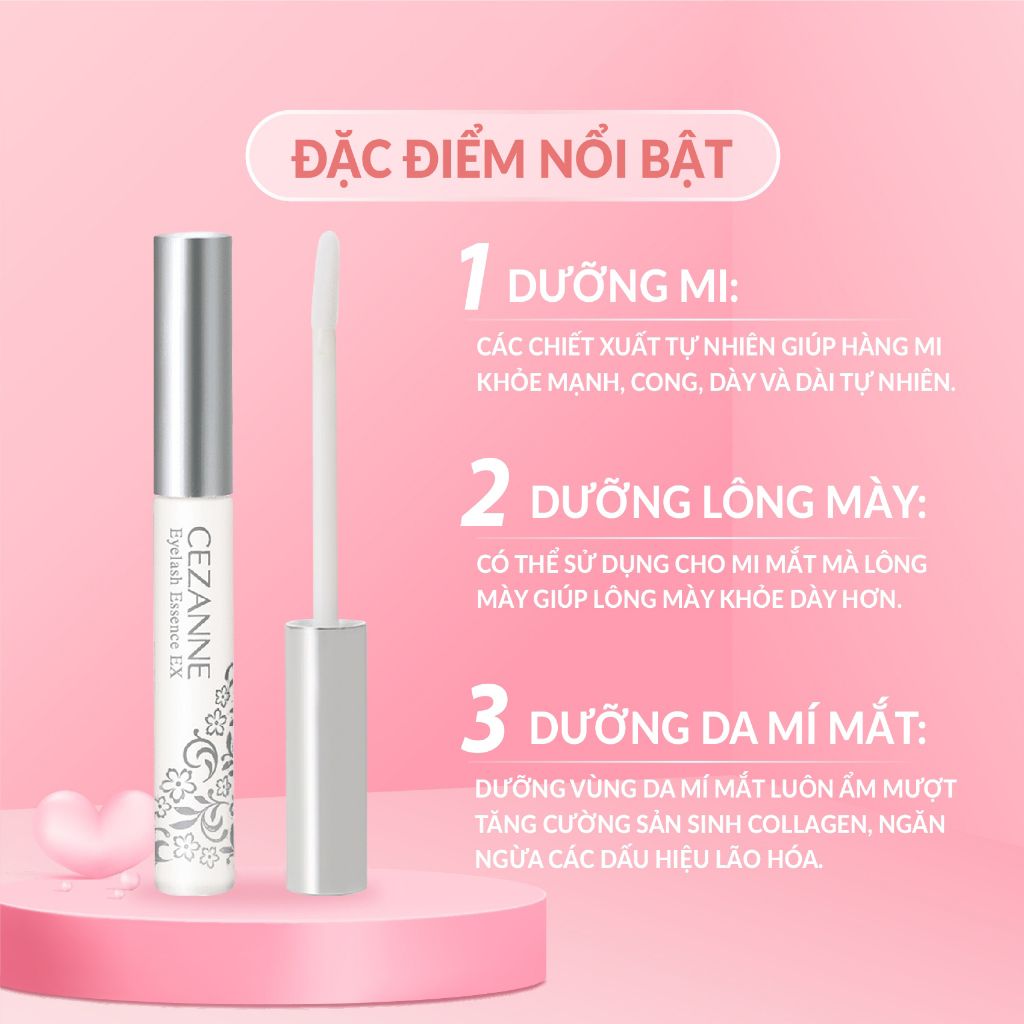 Cezanne Mascara dưỡng và làm dài mi tự nhiên Eyelash Essence EXCezanne Mascara dưỡng và làm dài ...