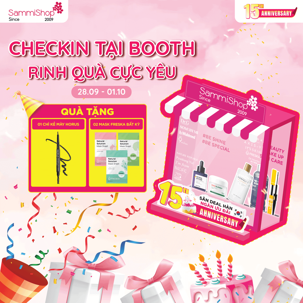 CHECKIN TẠI BOOTH - RINH QUÀ CỰC YÊU – SammiShop