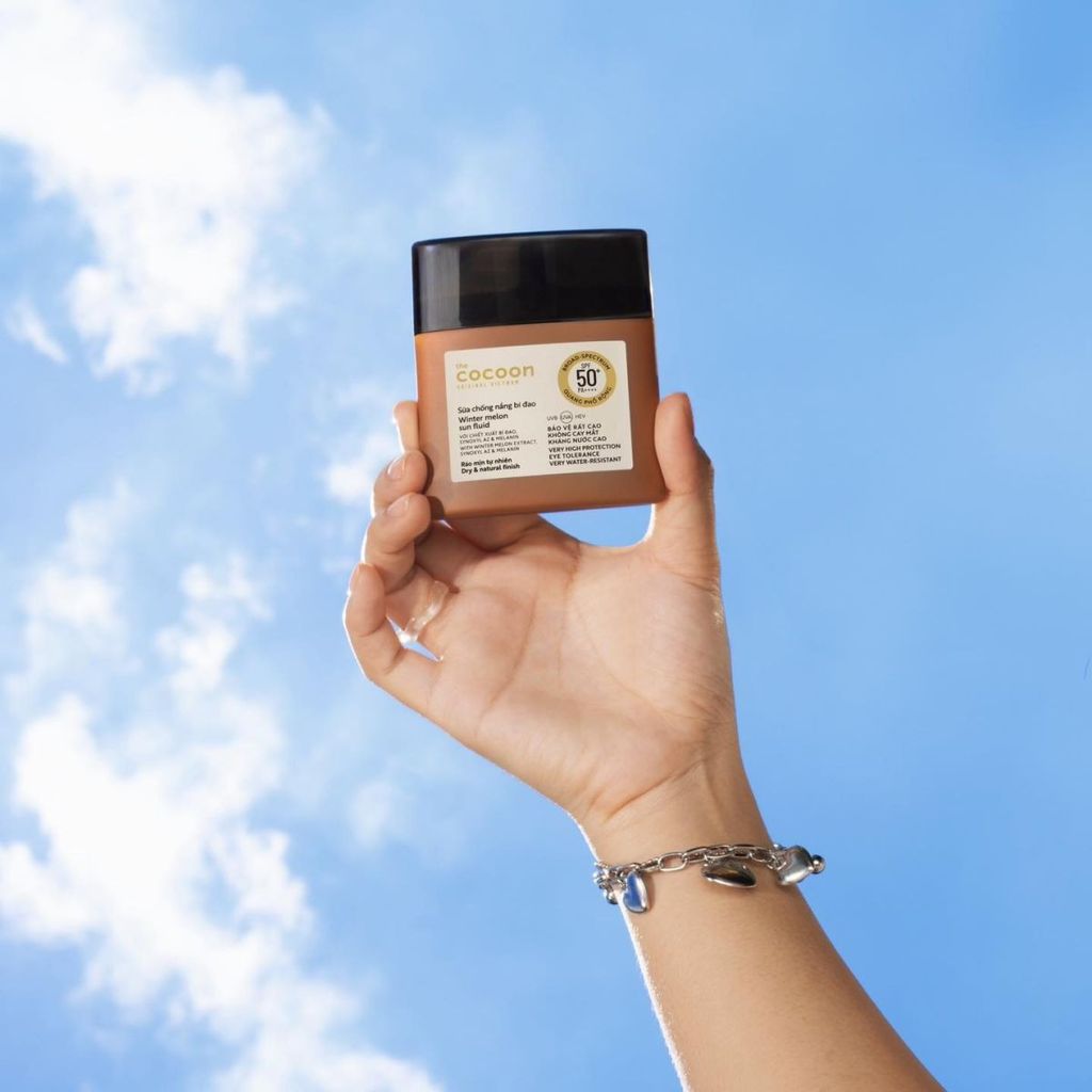 Cocoon Sữa chống nắng bí đao Winter Melon Sun Fluid 50mlCocoon Sữa ...