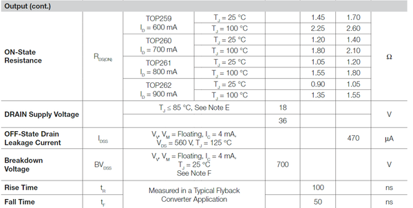 IC Nguồn TOP258PN TOP258P TOP258 258 DIP-7 Mới Chính Hãng Power Integr