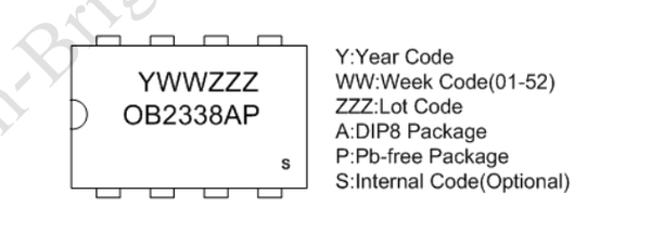 IC Nguồn OB2338AP OB2338 2238 DIP-8 Mới Chính Hãng 100%