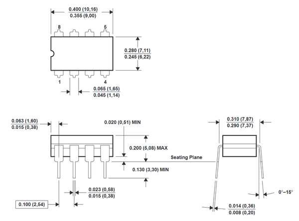 IC Opam LM311P LM311 DIP-8 chính hãng TI