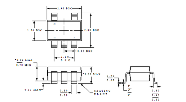 IC Nguồn ADP150 3.3V SOT-235 chính hãng - LEJ smd code