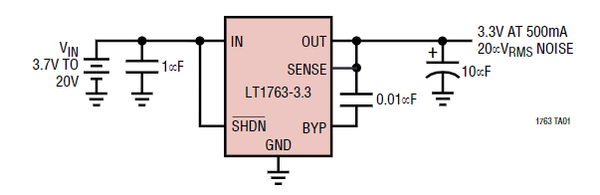 IC tạo điện áp LDO LT1763 1763 SOP-8 chính hãng Analog Devices