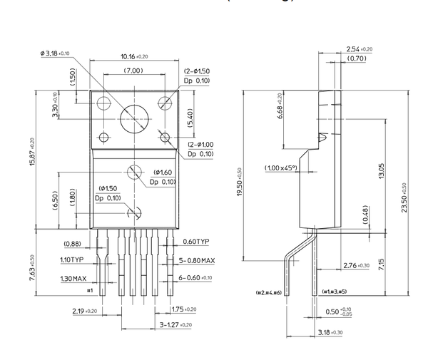 IC nguồn FSDM0565R DM0565R TO-220-6 chính hãng Fairchild