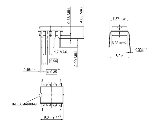 IC phát xung Mosfet driver ICE2QS03 DIP-8 chính hãng Infineon