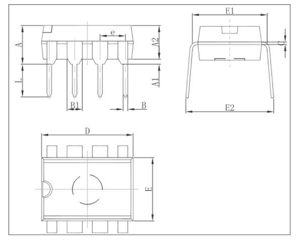 IC nguồn DK124 DIP-8 chính hãng