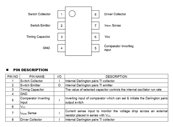 IC nguồn MC34063AG 34063 SOP-8 chính hãng UTC