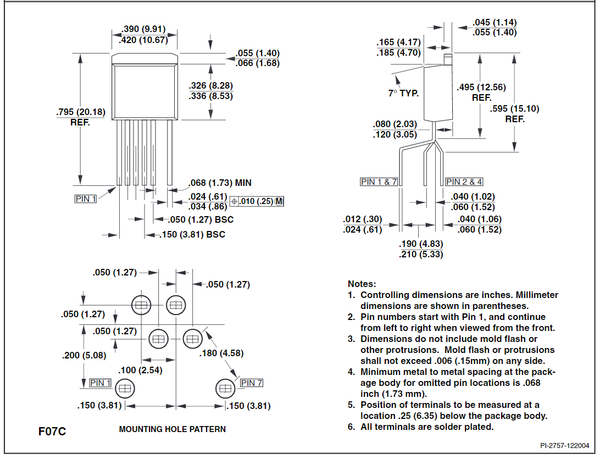IC nguồn TOP247FN SIP-7 chính hãng Power Integrations