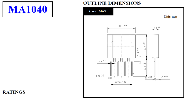 IC nguồn MA1040 chính hãng Shindengen