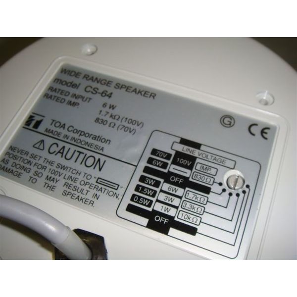 Loa nén dải rộng TOA CS-64 – CEMCO