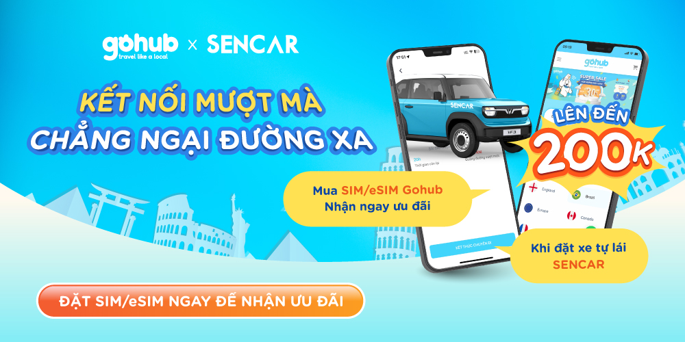 SENCAR bắt tay cùng Gohub - Nhận Ngay Voucher 200K Thuê Xe tự lái khi