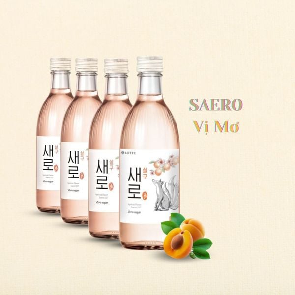 Rượu Soju Hàn Quốc Saero Zero Sugar vị Mơ Apricot 375ml - Chính hãng ...
