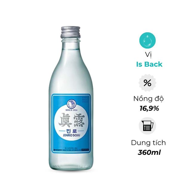 Rượu Soju Hàn Quốc Jinro Is Back 360ml-Chính Hãng – Thế Giới Soju