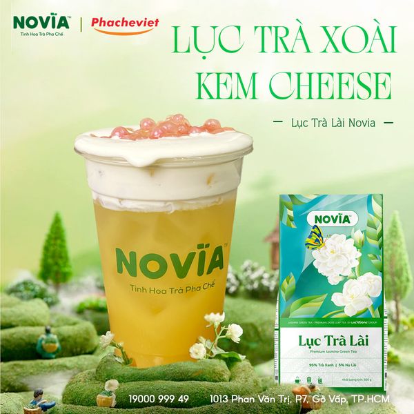 Công thức pha chế Lục Trà Xoài Kem Cheese