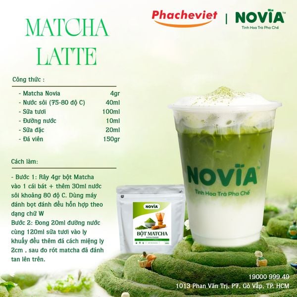 Công thức pha chế Matcha Latte ngon