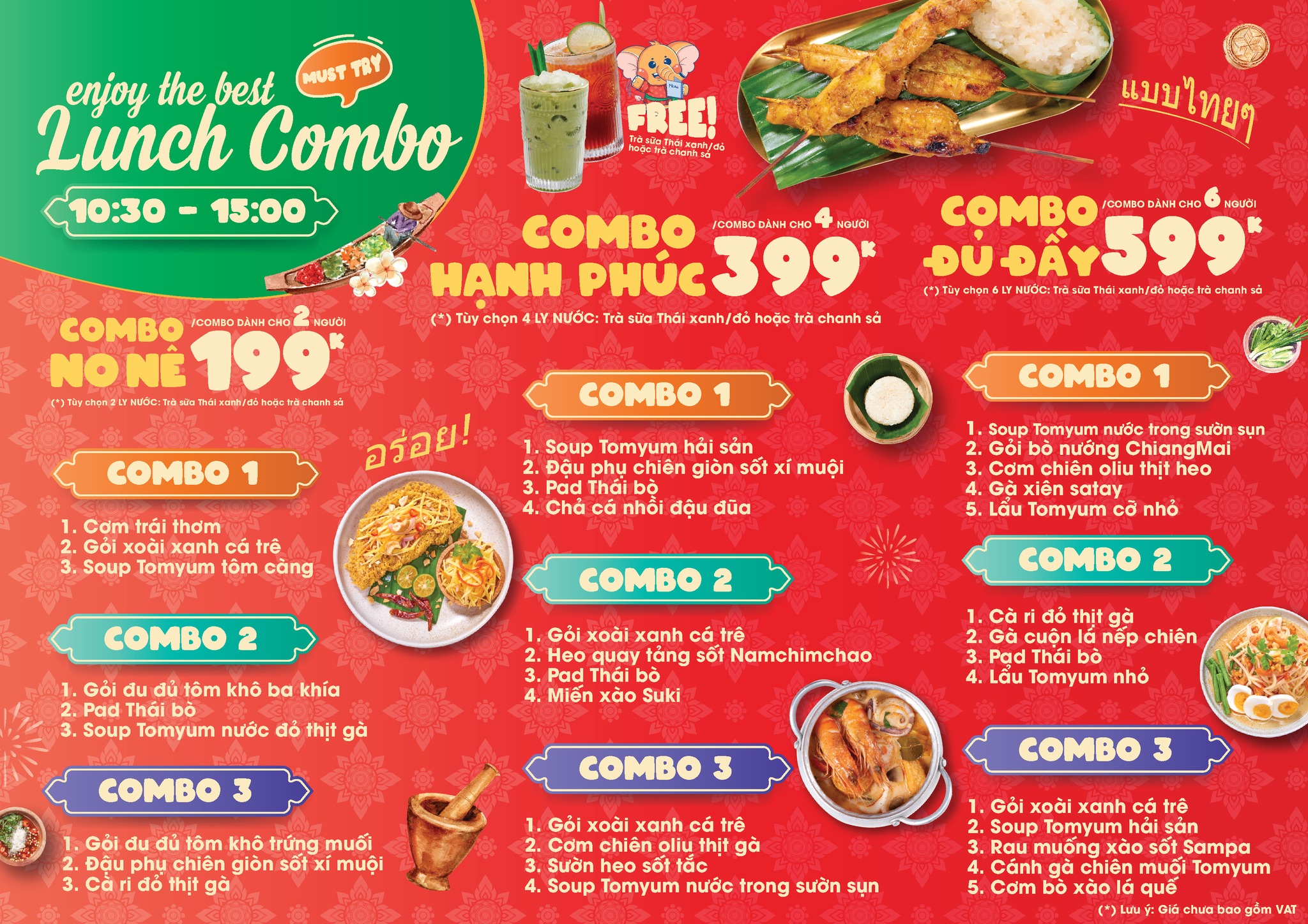 ENJOY THE BEST LUNCH COMBO CÙNG CHILL - GIÁ CHỈ TỪ 99K/N CỰC ĐÃ – ChillThai