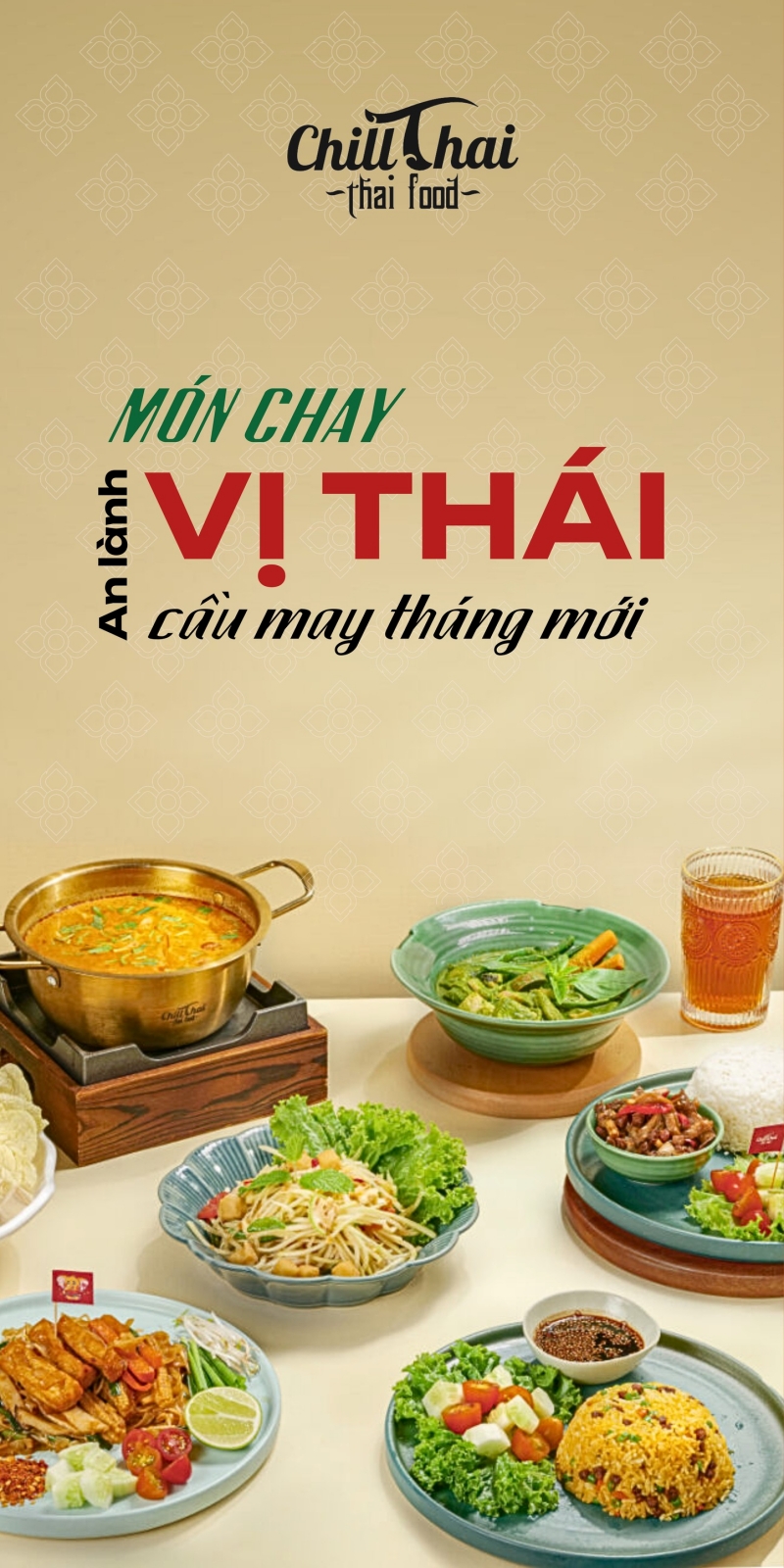 MENU CHAY VỊ THÁI - THANH ĐẠM, NGON CHUẨN VỊ – ChillThai