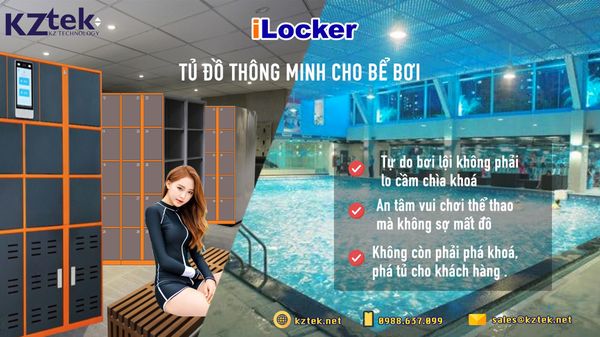 Tủ locker phòng gym, bể bơi, spa - an tâm lưu trữ thoải mái tận hưởng – KZtek iLocker