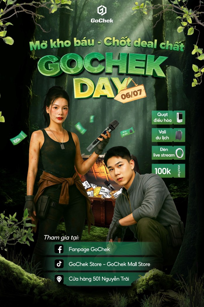 GoChek Day 6/7: Mở Rương Kho Báu – Chốt Deal Chất, Nhận Quà Xịn