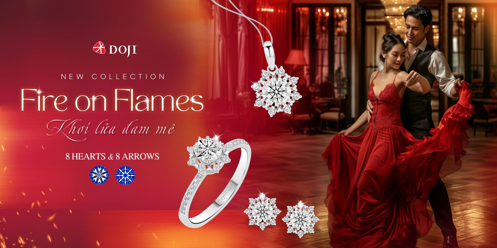 DOJI RA MẮT LOẠT SẢN PHẨM TRANG SỨC KIM CƯƠNG RỰC LỬA – DOJI Gold ...