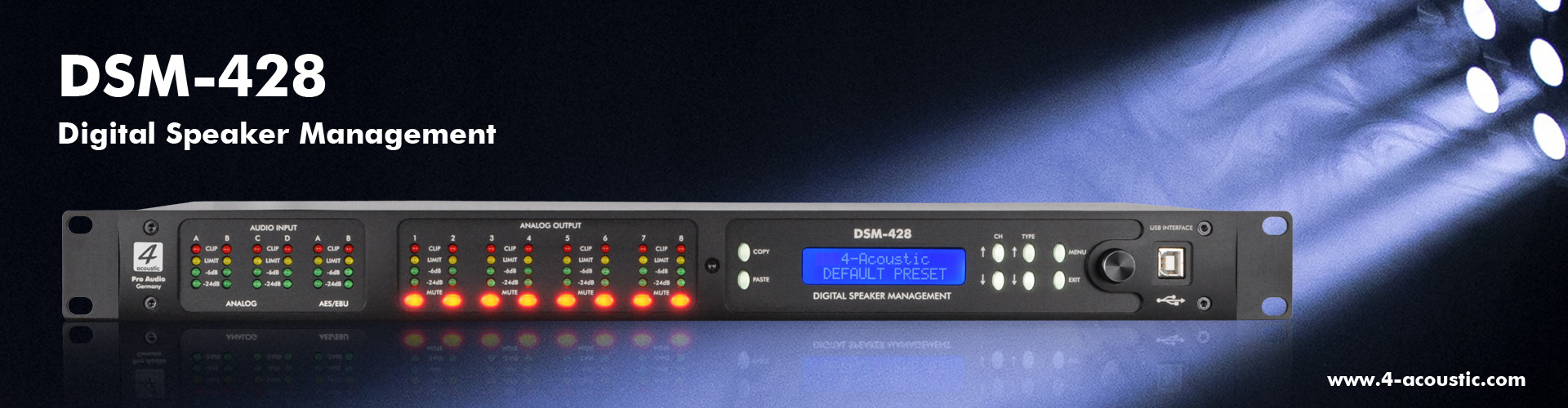 Xử lý số - Crossover 4Acoustic DSM428 - Made In Germany