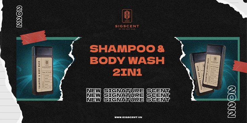 Mát lạnh cùng với Shampoo & Body Wash Rebellious 2in1 – SIGSCENT
