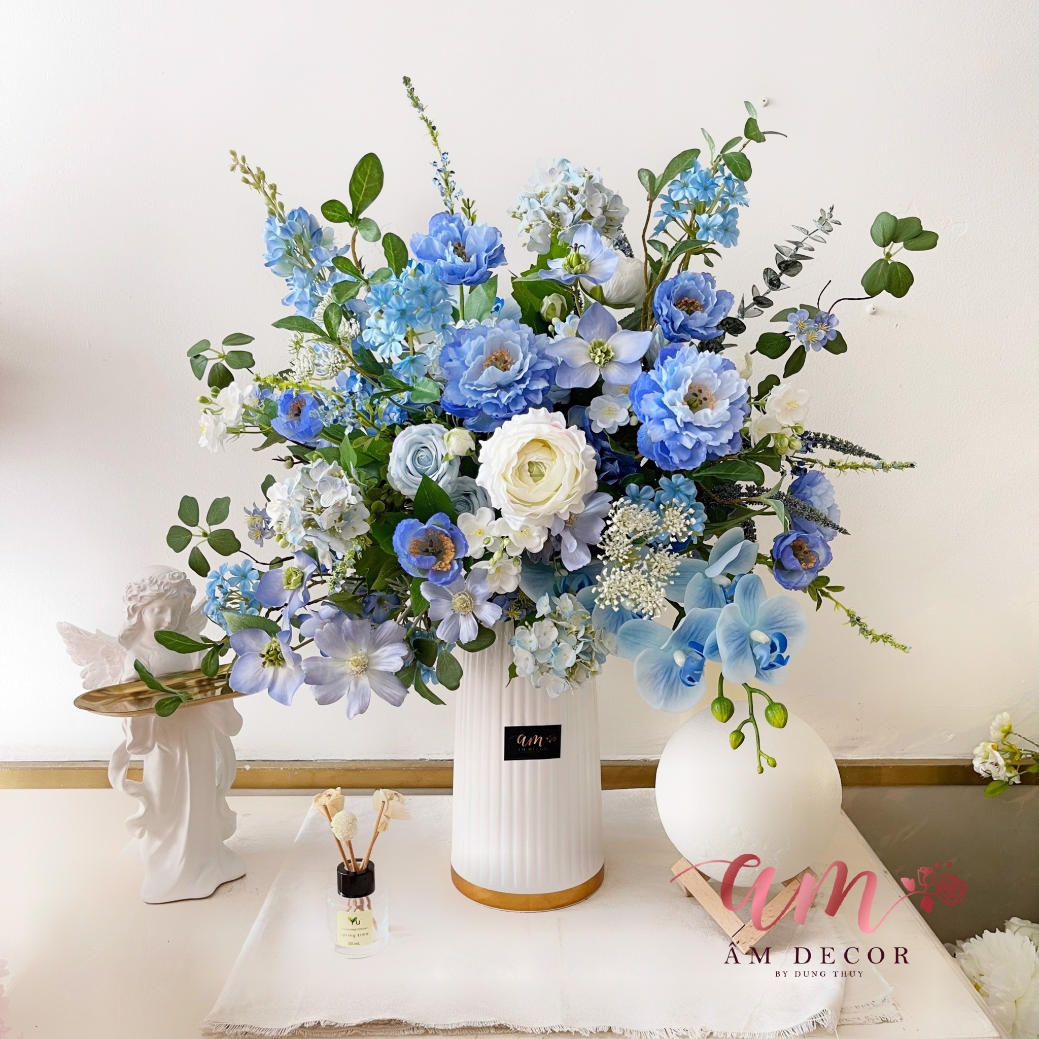 Hoa Lụa Để Bàn – Ấm Decor